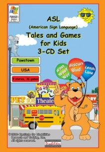 ASL Tales and Games for Kids, 3-CD Set | Multilingual Books