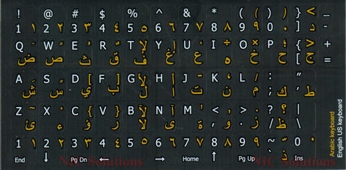 Arabic Keyboard Stickers | Multilingual Books
